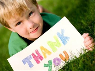 thank you card boy gratitude