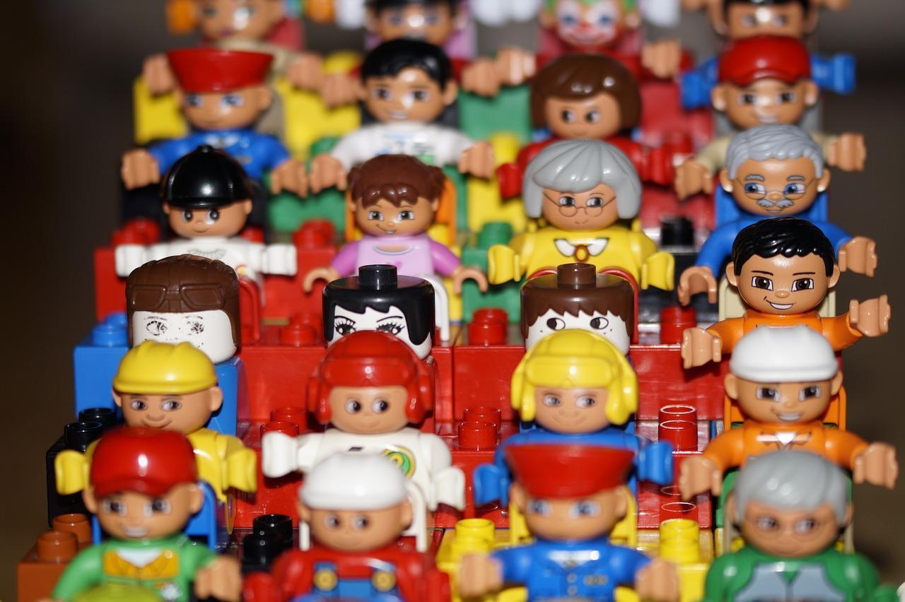 group of people toys