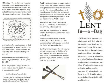 Lent in a Bag En Español: La Cuaresma En Una Bolsa