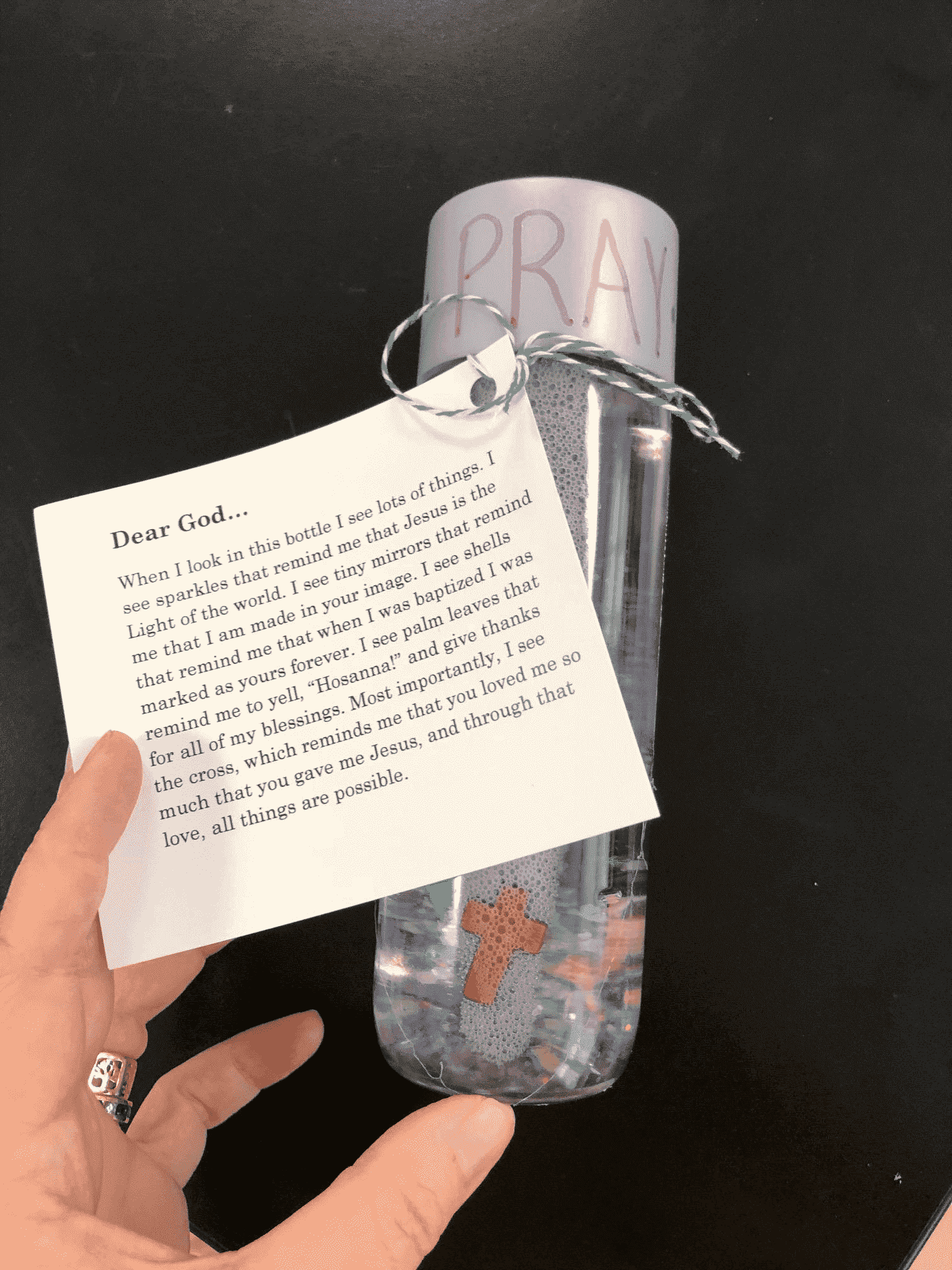 Creating Prayer Bottles