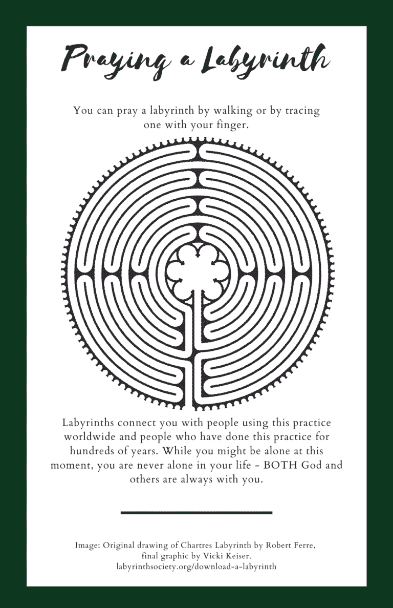 Walking a Labyrinth in a Distanced Manner